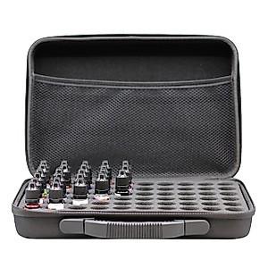 Creative Hobbies Alcohol Ink Case, Store and Carry Alcohol Ink, Paints, Reinkers and Accents - Large Travel Case Holds 60x 0.5 Ounce Bottles, Great for Storing Craft Supplies