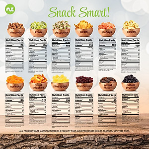 NUT CRAVINGS Gourmet Collection - Dried Fruit & Mixed Nuts Gift Basket in White Gold Box (12 Assortments) Teacher Appreciation Arrangement Platter, Bday Care Package - Healthy Kosher