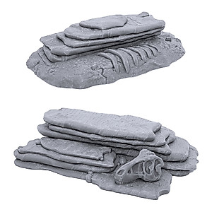 EnderToys Prehistoric Stone Slabs, 3D Printed Tabletop RPG Scenery and Wargame Terrain for 28mm Miniatures