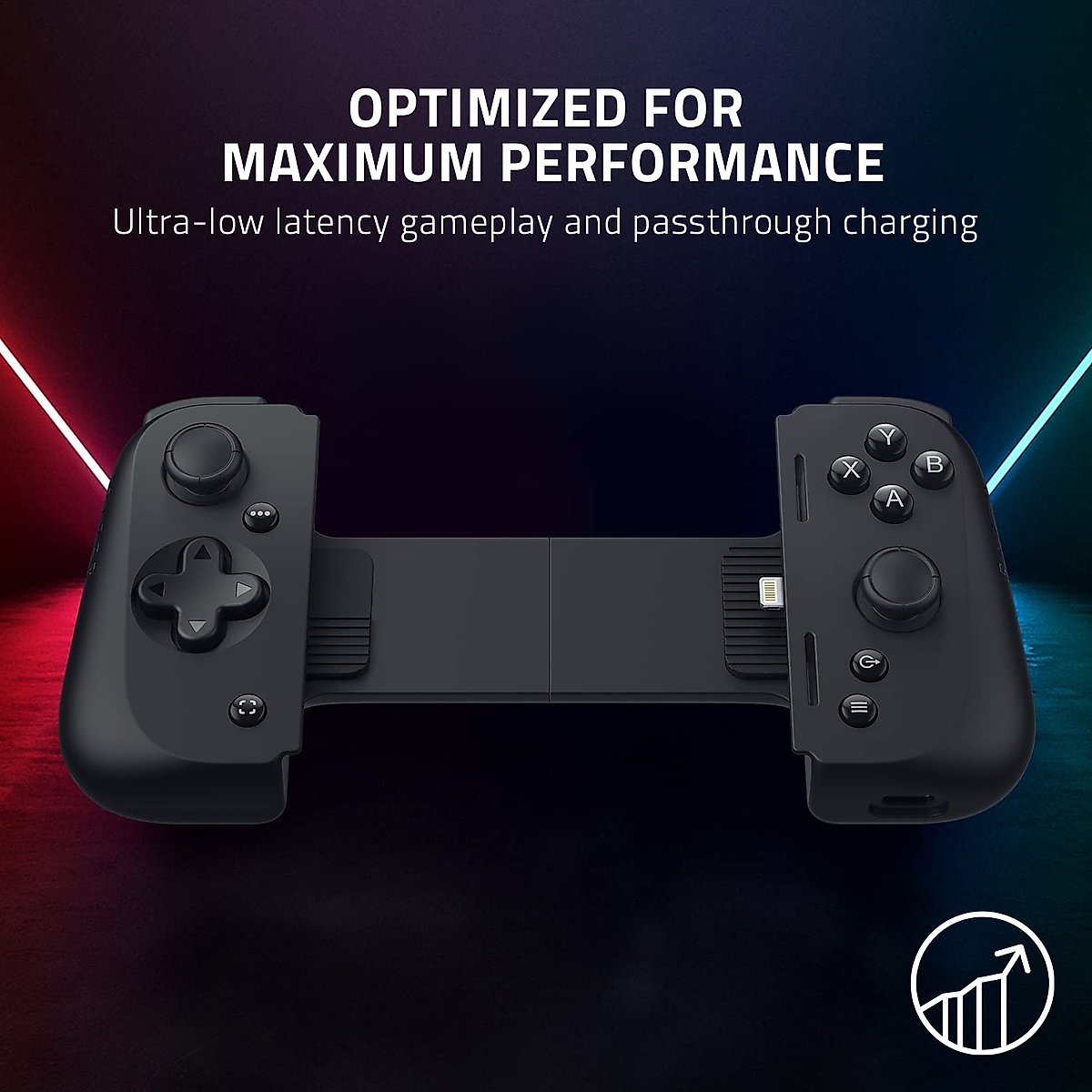 Razer Kishi V2 Mobile Gaming Controller for iPhone (Lightning): Console Quality Controls - Universal Fit w/ Extendable Bridge - Stream PC, Xbox, PlayStation Games - Customizable Triggers - Ergonomic