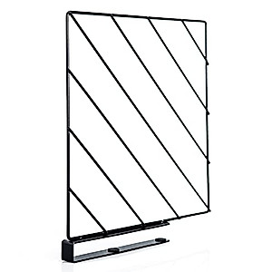 Home Hideout Shelf Dividers for Closet Organization (4-Pack; 10.5L x 11.5H x 0.75W in) || Metal Closet Shelf Divider; Perfect Closet Shelf Organizer, or for Bathroom and Kitchen Shelves (Matte Black)