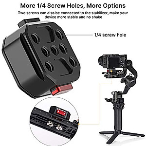 ULANZI Claw Quick Release Base Mount Upgraded Version Tripod QR Camera Mount Adapter Suitable for Tripod（Only Base Mount）