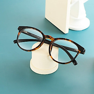 LifeArt Blue Light Blocking Glasses, Anti Eyestrain, Computer Reading Glasses, Gaming Glasses, TV Glasses for Women Men, Anti Glare (Dark Tortoise, 0.25 Magnification)