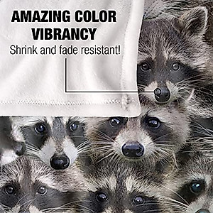 Trevco Racoons Silky Touch Super Soft Throw Blanket 36" x 58"