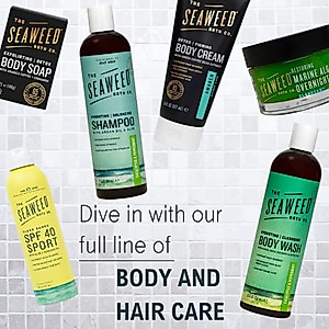 The Seaweed Bath Co. Hydrating Exfoliating Body Scrub, 6 Ounce, Citrus Vanilla Scent, Nutrient Rich Seaweed, Argan Oil, Aloe, Vegan, Paraben Free