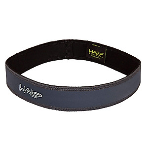 Halo Headband Sweatband Slim, 1", Charcoal