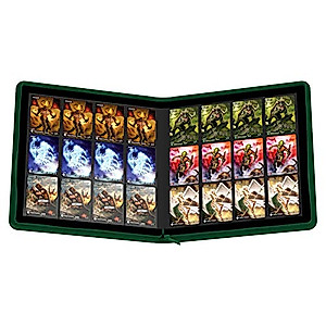 Ultimate Guard Zipfolio 480 – 24 Pocket XenoSkin (Quadrow) Green