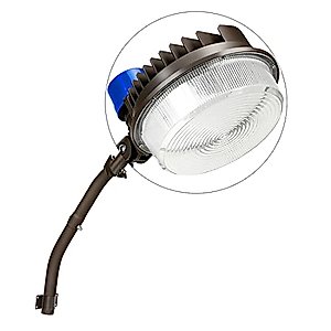 LEDMO 120W LED Barn Light Adjustable Angle with Mountiong Arms 18000LM Dusk to Dawn Outdoor Lighting Security Flood Lights 5000K Brightset IP65 Waterproof Yard Outdoor Lights
