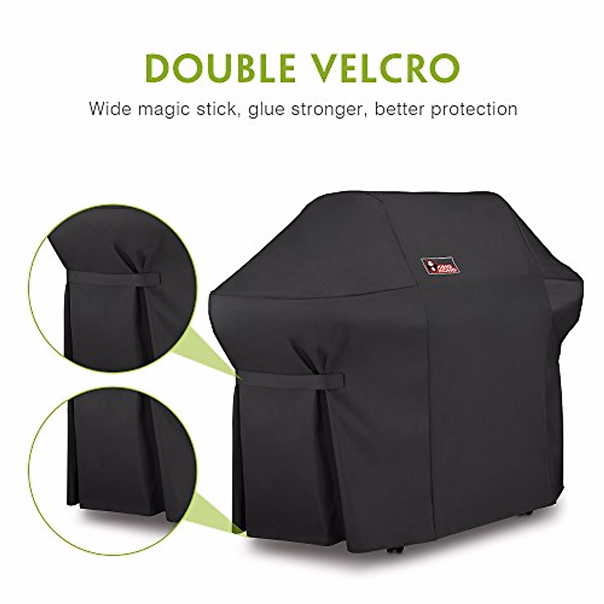 Kingkong 7108 Premium Grill Cover for Weber Summit 400-Series Gas Grills (Compared to The Weber 7108 Grill Cover) Including Grill Brush and Tongs