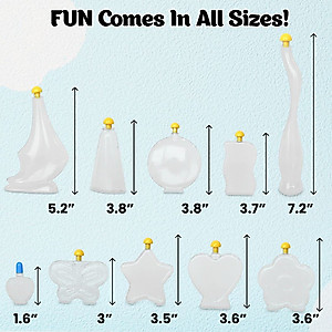 Kraftic Sand Art for Kids, Arts and Crafts Activity Kit -1 Pack of 10 DIY Sand Art Bottles, 13 Sand Craft Bags, Art Kit for Kids