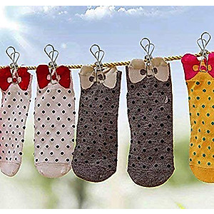 Home-X Clothes Pins 40 Pack, Metal Pins, Multi-Purpose Stainless Steel Wire, Cord Clothes Pins Utility Clips, Hooks for Home/Office-2 inch