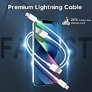 TIKALONG Car Charger Compatible with iPhone 13/12/11/XR/XS/X/Pro Max 8/7/6/6S Plus 5S/5C/SE2, iPad Air Mini Pro (2.4A Dual Port USB Car Charger Adapter with 2X 3ft Charging Cable Cord) (3in1 Pack)