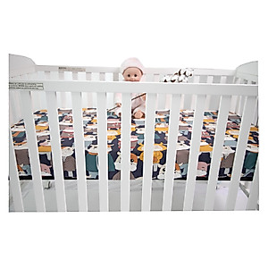 Fitted Crib Sheet Organic Cotton Baby Crib Mattress Sheet Nursery Bedding Sheet for Boys and Girls Toddler Sheet (Color : SK004)