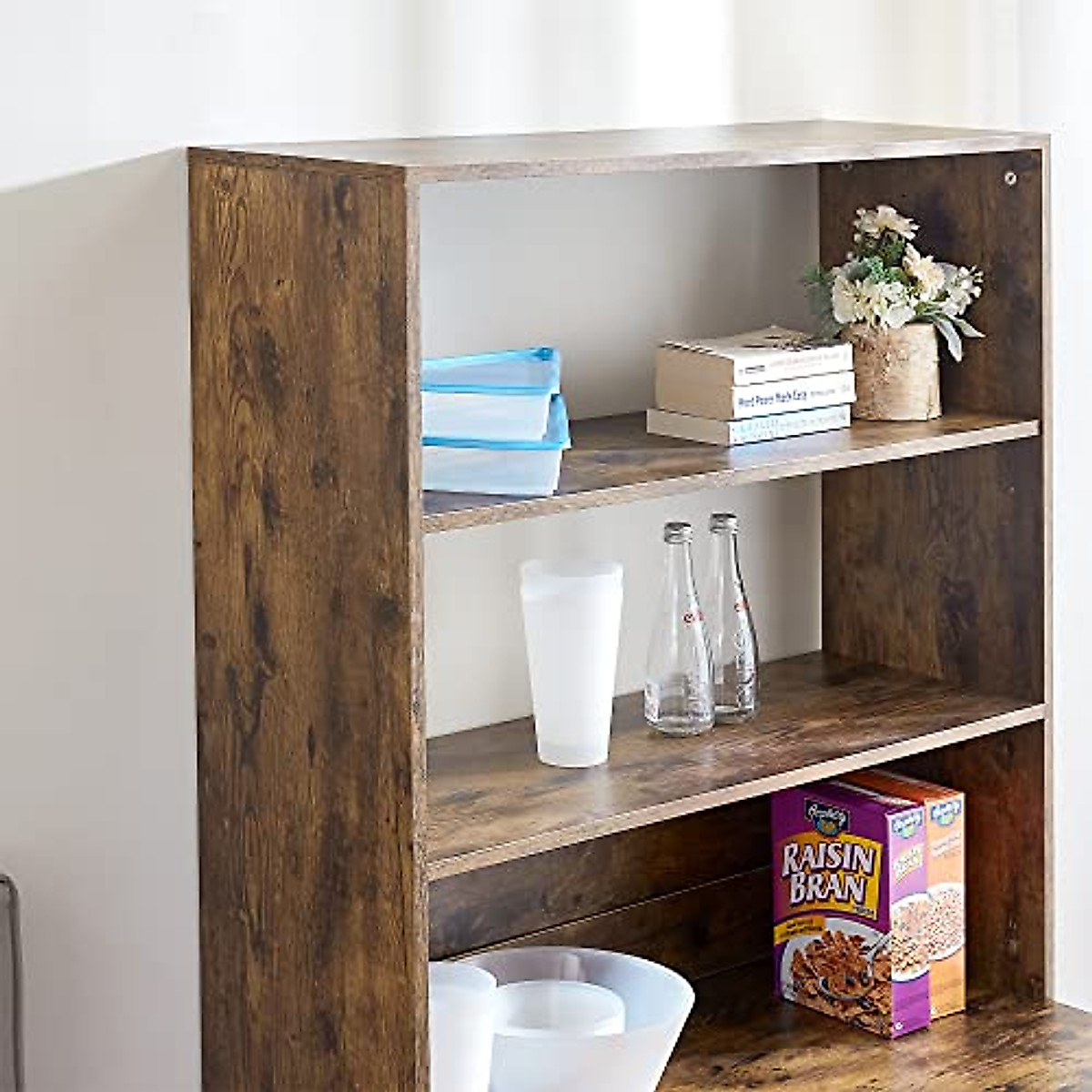 Yak About It® Dorm Station Top Shelf - Dark Wood