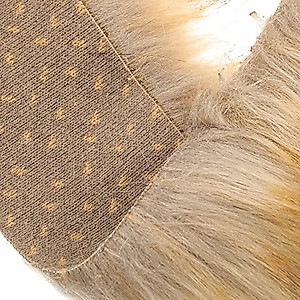 Faux Fur Fabric Fluffy Precut Strips Fuzzy Craft Long Artificial Shaggy Fabrics Patches for Sewing Gnome Dwarf Beard Hair Cosplay Decoration