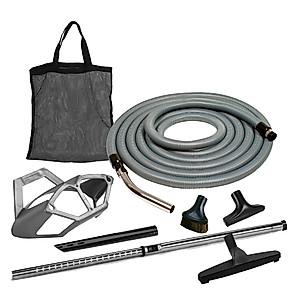 VacuMaid UV150GKP Extended Life Professional Wall Mounted Utility Vacuum with 50ft. Garage Kit Pro (Unit and Kit)