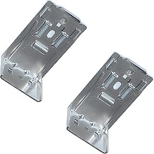 2pcs Mount Spring Bracket 2-11/16" Length Blind Headrail Holder Clips for Vertical Zebra Roman Curtain Roller Shade Shutter Blinds Track with a Pleat 1-1/2"(38mm) in Size Mounting on The Wall