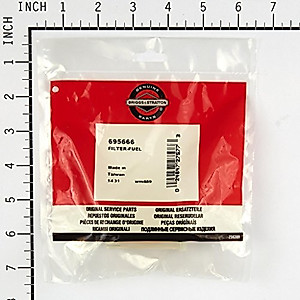 Briggs & Stratton 695666 Extended Life Series Fuel Filter 30 Micron For Selected Engines with Fuel Pump