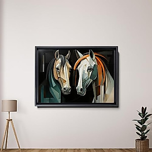 Majestic Black Stallion Galloping In The Clouds, Black Horse On Salt Flats, Canvas Print, Black Horse Print, Black Horse Wall Art