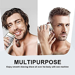 Electric Razor for Men Beard Trimmer Foil Shaver with Gold Foils