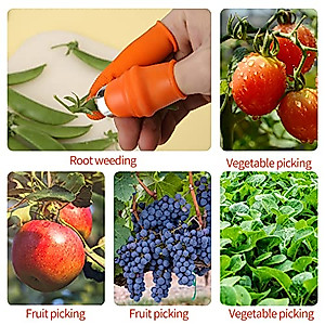 Garden Silicone Thumb Knife 14pack,Harvesting Tool,Separator Finger Gardening Tools,Vegetable Plant Fruit Picking Knife
