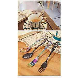 IKXO 35 Piece Silverware Set ，Stainless Steel Silverware Set, Modern Sleek Flatware Set, Include Knife Fork Spoon Long Teaspoon Salad Fork Mirror-Polished Dishwasher Safe Cutlery