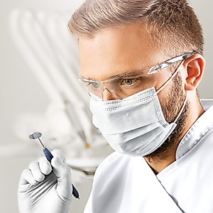 NoCry ANSI Z87.1 Safety Glasses with Scratch Resistant Coating - Anti Fog Safety Glasses, Clear Safety Glasses for Men, 100% UV Resistant Eye Protection Glasses - Suitable for Indoor or Outdoor Use