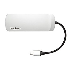 Kingston Nucleum USB C Hub, 7-In-1 Type-C-Adapter Hub Connect USB 3.0, 4K HDMI, SD and MicroSD-Card, USB Type-C Charging for MacBook, Chromebook, and Other USB Type-C devices