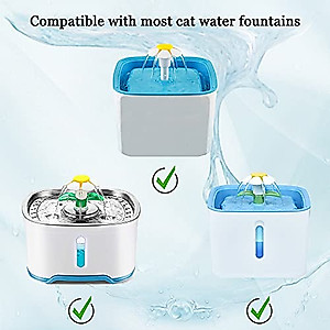 12 Pack Cat Water Fountain Filters, Cirfifth Cat Fountain Filter Replacement, for Square Cat Water Fountain Inside