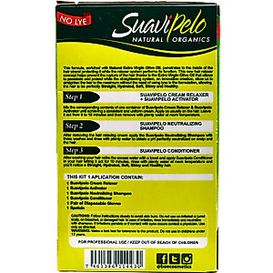 Suavipelo Natural Organics Hair Relaxer - No Lye (1 application Kit)