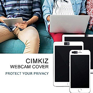 ALXCD Webcam Slider Cover for Laptop, 3 Pcs Ultra Thin 0.03 inch Plastic Slider Cover for Computer Laptop Mac Web Camera (Black)