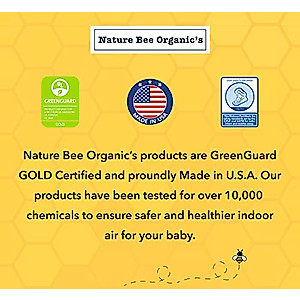 Nature Bee Organic's Breathable 2-Stage Mini Crib & Toddler Mattress I 100% Breathable I GreenGuard Gold Certified I 100% Hypoallergenic