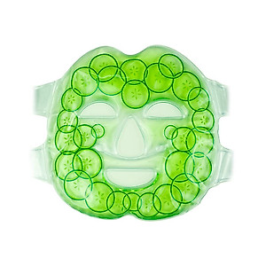 Face Ice Gel Pack with Wrap - Reusable Hot Cold Compress for Skin Care, Puffiness Eyes, Swollen Face, Cold Face Mask Gel Pack Pain Relief for Migraines, Injuries, Inflammation, Sinus Headaches, Stress