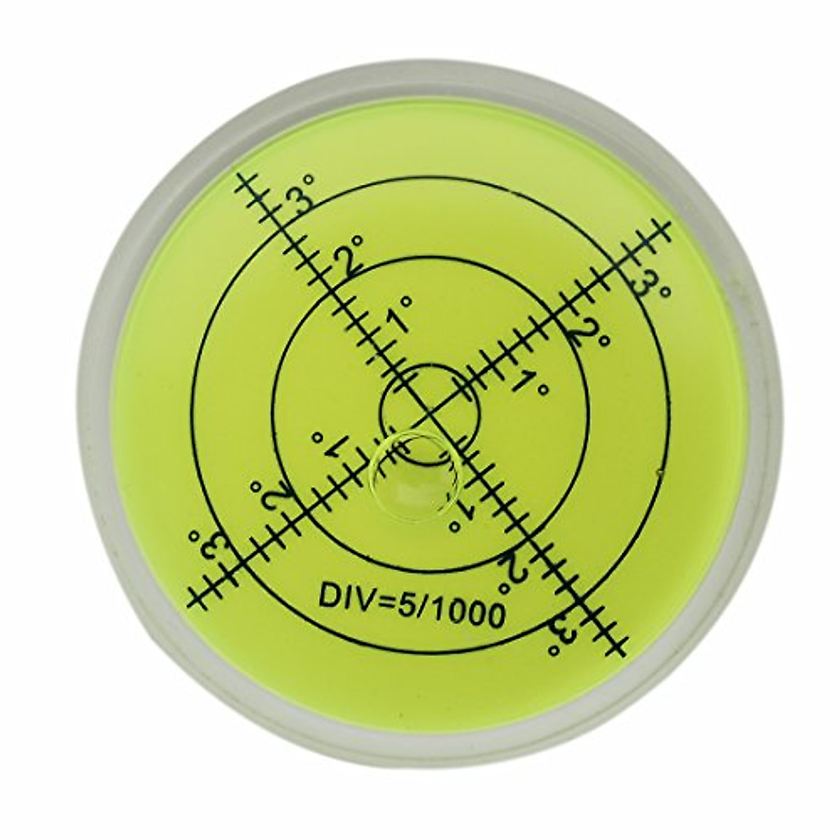 XMLEI Convenient and lighterCircular Bubble Level Spirit l Measuring Instruments Tool Universal Protractor Tool （60X12mm）