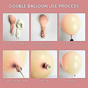 iLaFm 150pcs Blush Balloons Garland Arch Kit Dusty Rose Pink for Wedding Anniversary Princess Theme Garden Tea Party Bachelorette Birthday Bridal Shower Decorations…