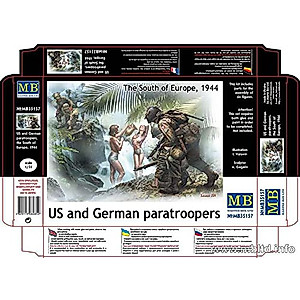Masterbox US and German Paratroopers, The South of Europe 1/35 Master Box 35157