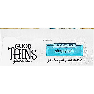 Good Thins Simply Salt Rice Snacks Gluten Free Crackers, 3.5 Ounce (Pack of 12)
