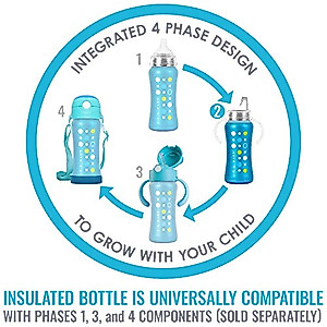 Ultimate Stainless Steel Sippy Cup | 9oz Insulated Sippy Cup for Toddlers Insulates 10+ Hours | Leak-free, Non-toxic Medical Grade Silicone and Stainless Steel Sippy Cup for Baby - Blue