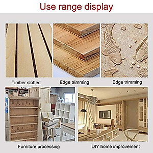 Cozyel 110V 800W Palm Router Electric Hand Trimer Wood Router 1/4" Collets Woodworking Tool Laminate Trimer, Blue