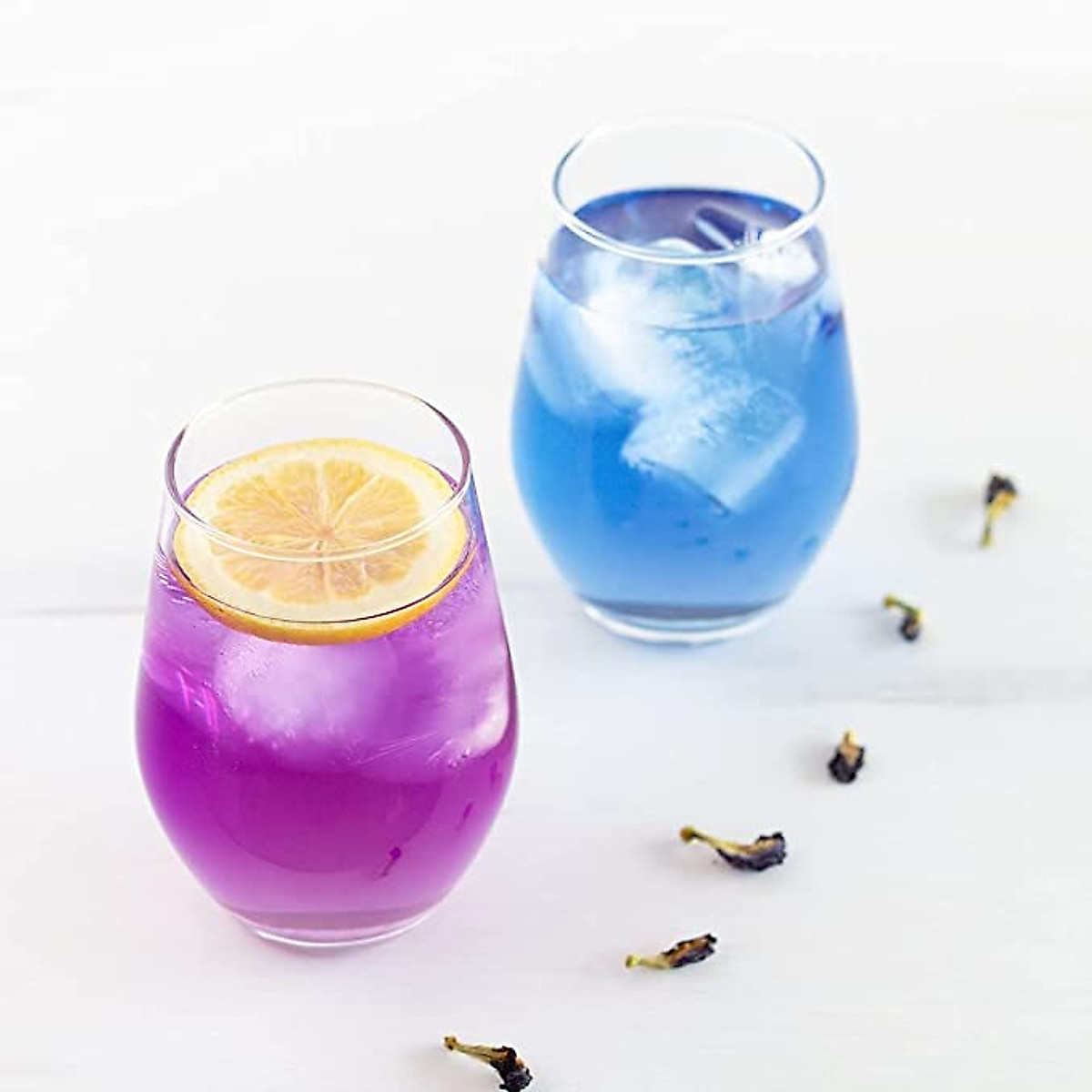 Butterfly Pea Flower Tea Butterfly Pea Tea Rich in Antioxidants Edible Dried Herbal Flowers for Blue & Purple Drinks and Food Coloring 100 g.