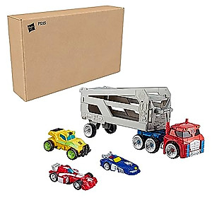 Transformers Playskool Heroes Rescue Bots Academy Road Rescue Team Trailer 4-Pack Converting Toy