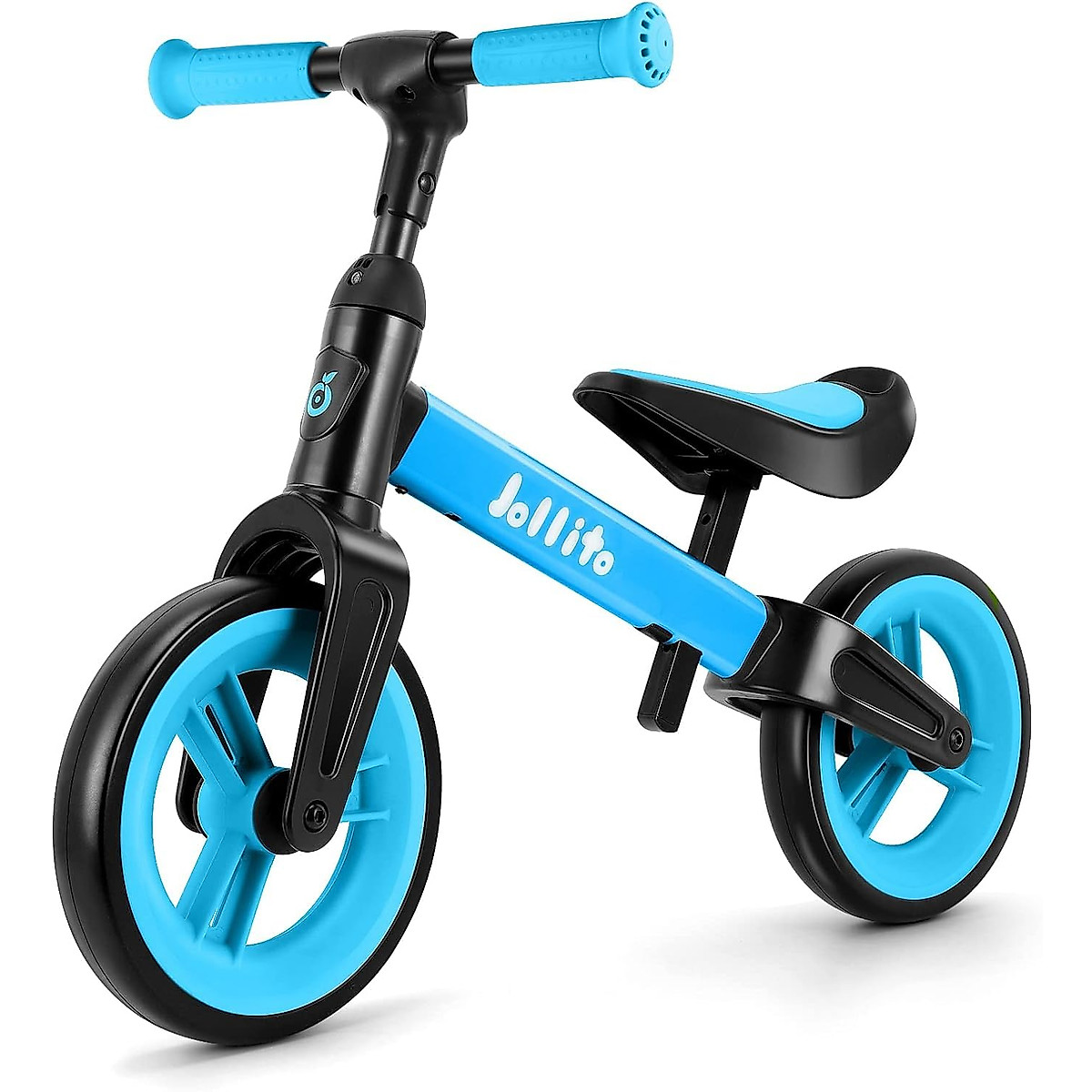 JOLLITO Toddler Balance Bike for 18 Months, 2, 3, 4 Years Old Girl Boy, Adjustable Seat and Handlebar, 9 Inch Wheel, Aluminium Frame, Best Gift for Beginners