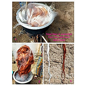 Hand Woven African Basket - Medium, 10 Inches Sisal & Sweetgrass Basket - Woven Bowl - Handmade in Rwanda, RB095