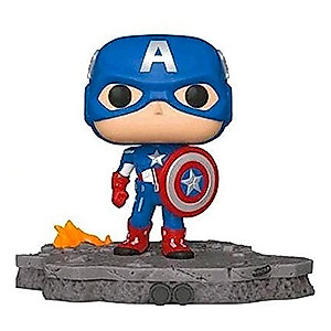 Funko Pop! Deluxe Marvel: Avengers Assemble Series - Captain America, Amazon Exclusive, Figure 6 of 6