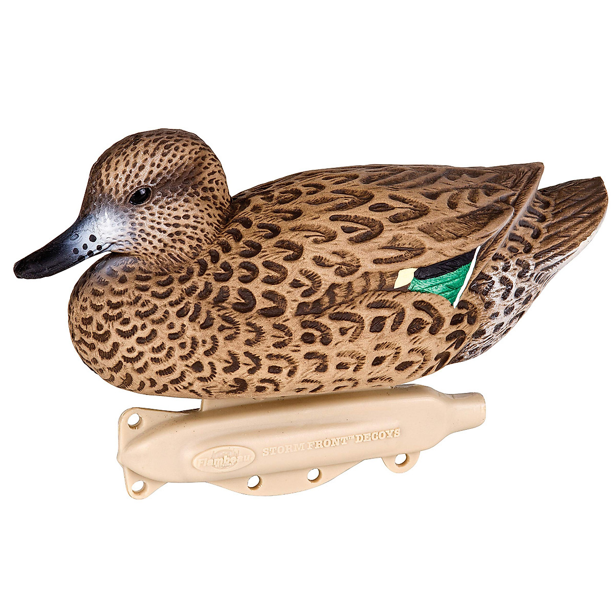 Flambeau Outdoors 8015SUV Storm Front 2 Green-Winged Teal Decoys, Classic Floaters - 6-Pack