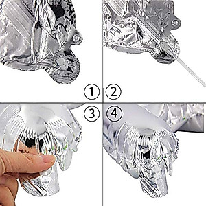 Purple Silver Birthday Decorations for Women Purple Silver Happy Birthday Balloons Latex Balloons Polka Dot Paper Fans/ Women's 30th/40th/50th/60th Birthday/Purple Birthday Decorations