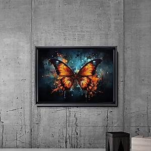 Abstract Painting Buy Canvas Wall Art, Butterfly Painting Art, Butterfly canvas, bedroom Butterfly wall art,Watercolor abstract Butterfly canvas painting