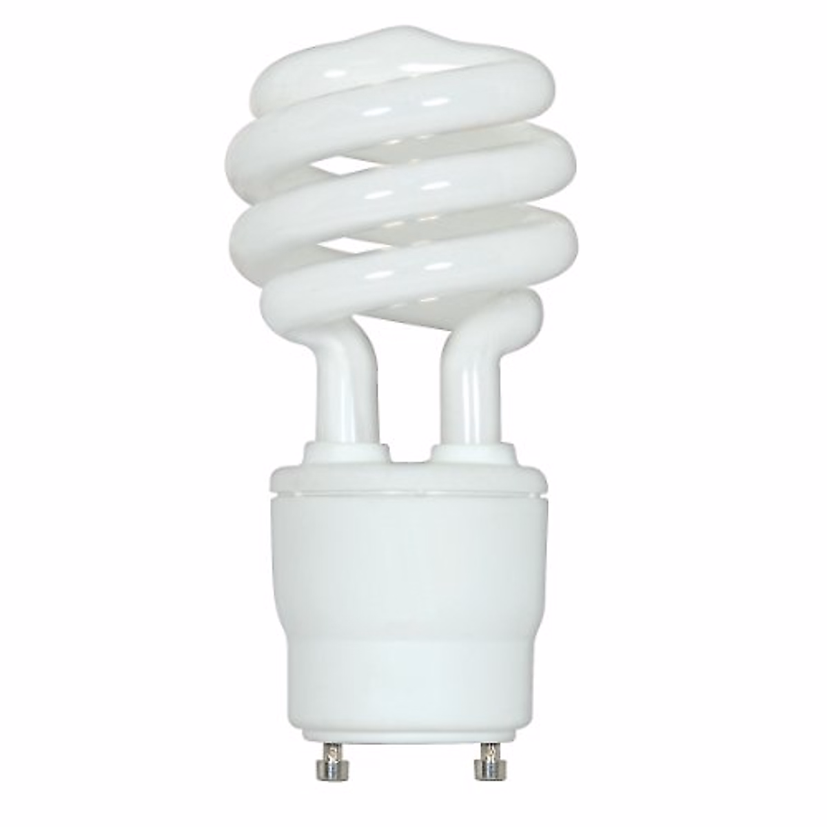 Satco S8205 18 Watt (75 Watt) 1200 Lumens Mini Spiral CFL Soft White 2700K GU24 Base Light Bulb