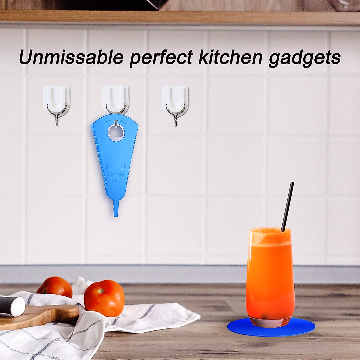 Multifunctional Jar Opener Lid Opener Grippers - Bottle Opener for Rotating Caps with Jar Opener Gripper Pad, Effortless to Unscrew Any-Size Lid, Great for Arthritis - Perfect for Seniors & Weak Hands