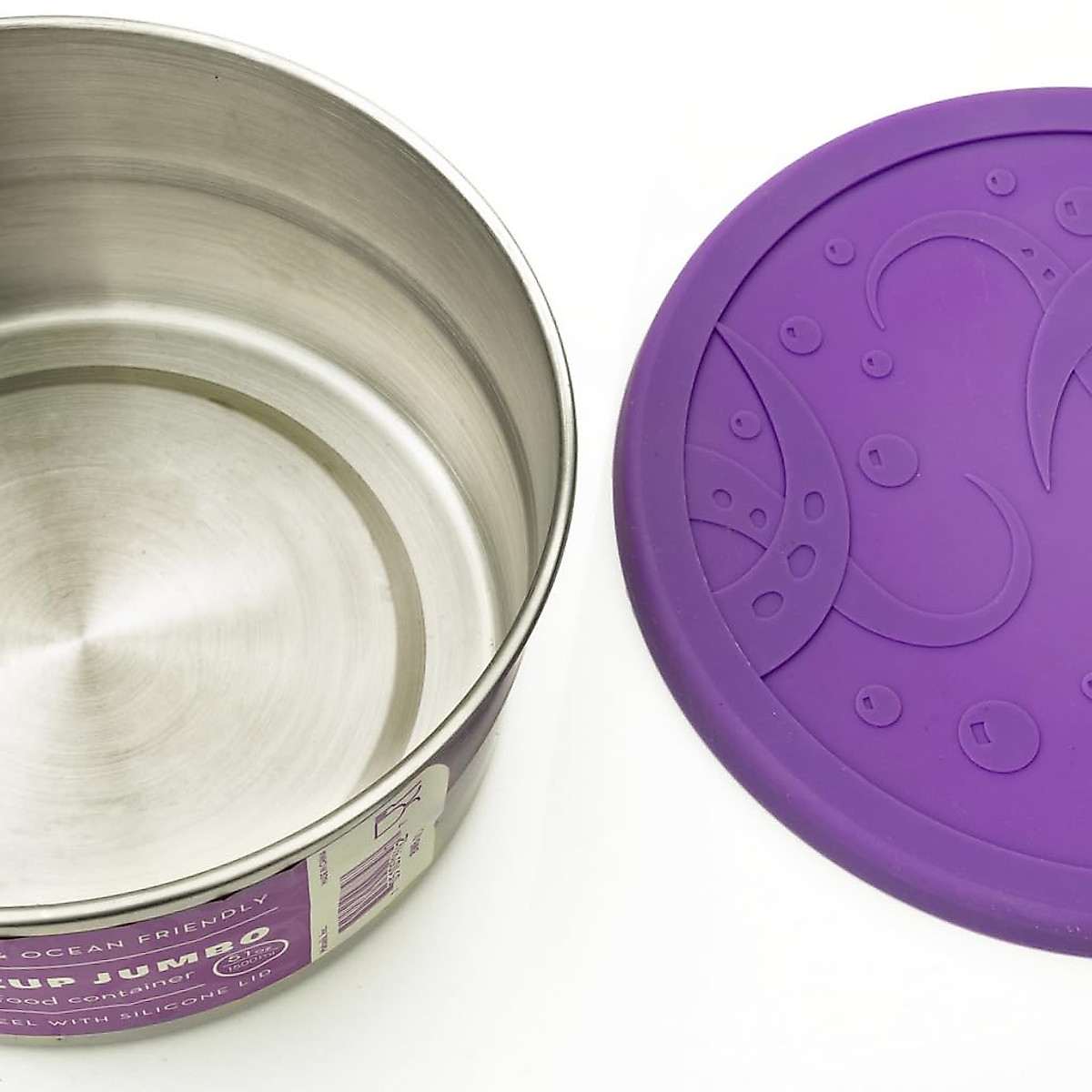 Ecolunchbox Stainless Steel Leak-Proof Large Round Food Container, Jumbo